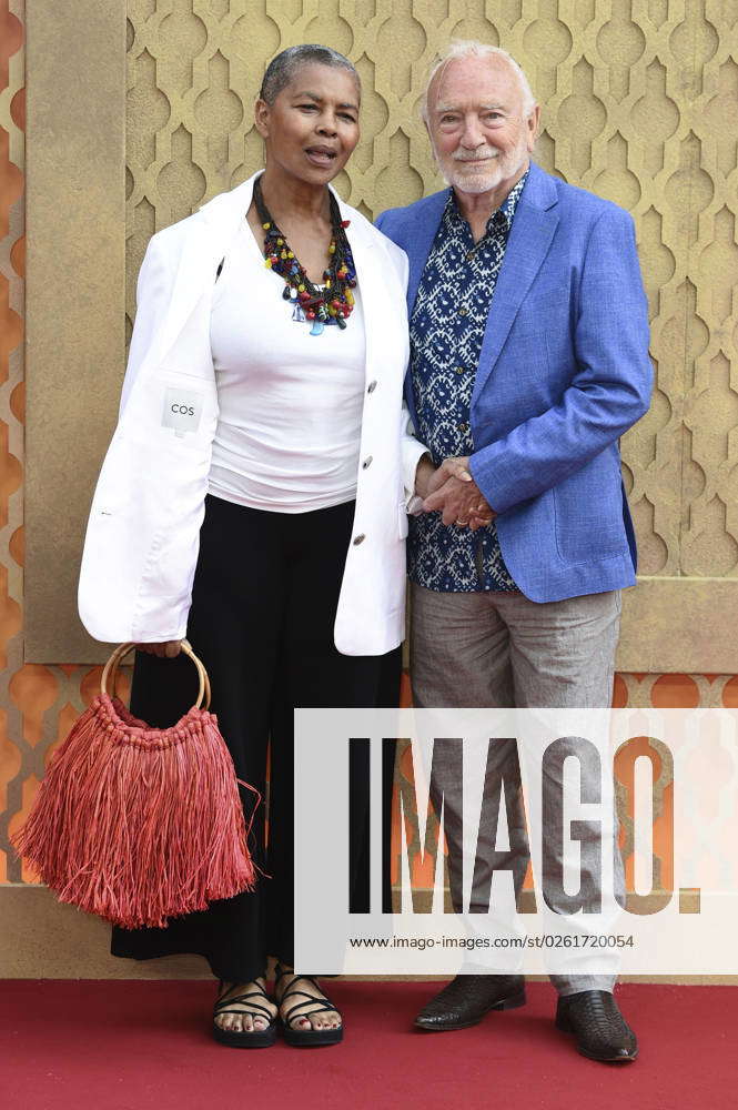 Maggie Scott with husband Paul Freeman at the premiere of the feature ...