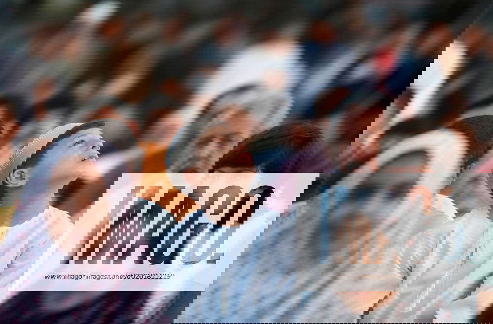 Palestinian muslims attend the prayer of Eid al-Adha or feast of the ...