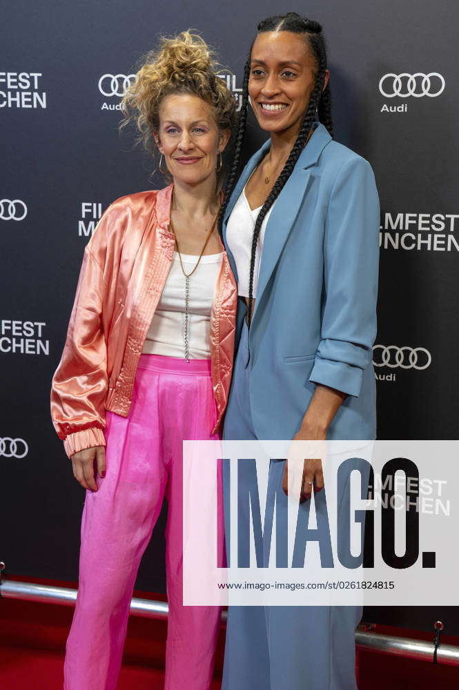 Alessija Lause and Sabrina Ceesay at the premiere of the Warner TV ...