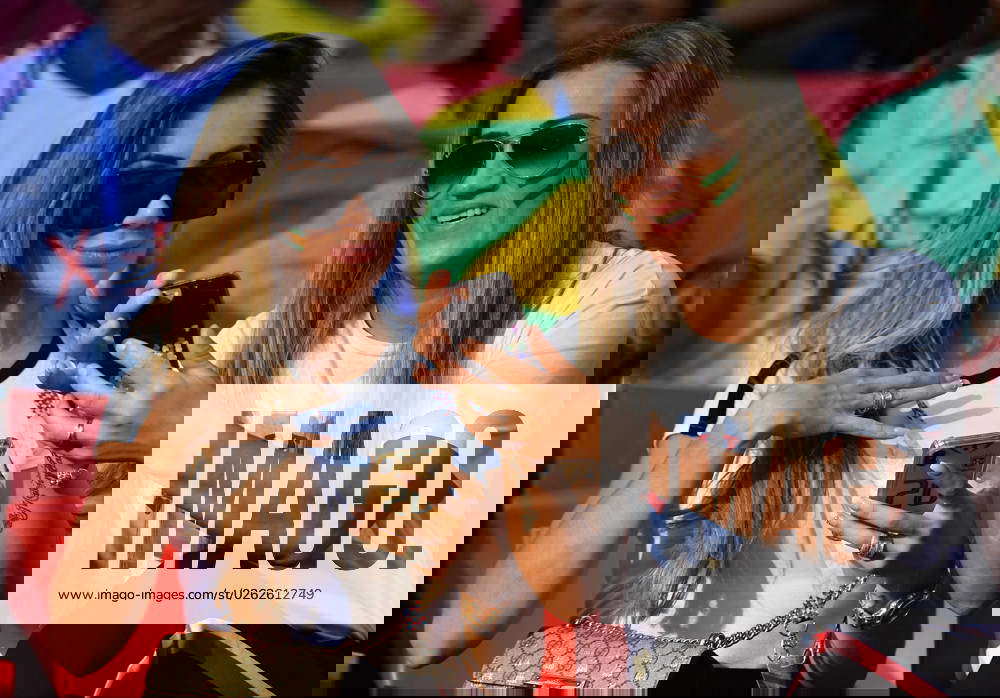 FIFA World Cup - WAGs Attend Brazil v Serbia Larissa Pereira, 25, the ...