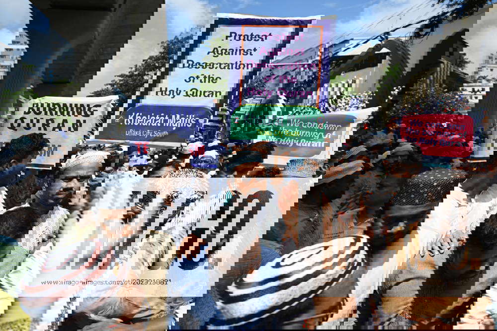 Muslims Protest Against Sweden Quran Burning In Dhaka Muslims ...