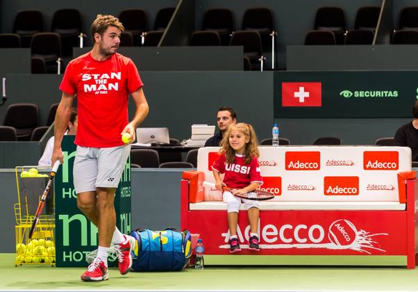 Stanislas Wawrinka During Training Session With Family - Geneva ...