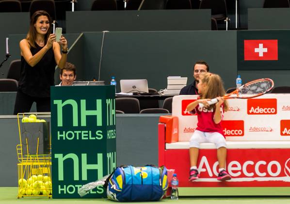 Stanislas Wawrinka During Training Session With Family - Geneva ...