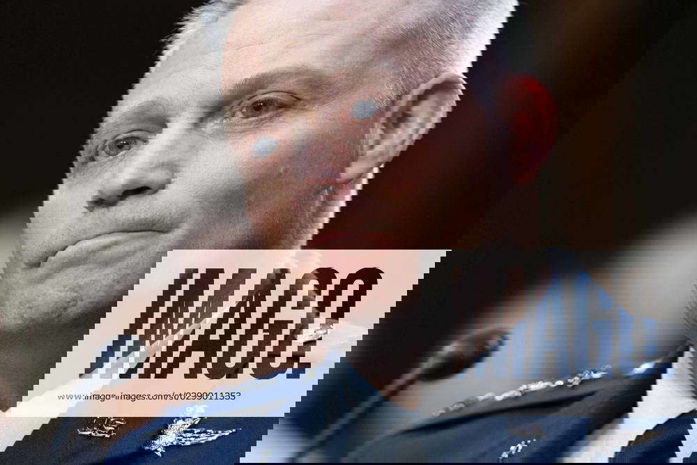 Air Force Lt. Gen. Timothy Haugh looks on during a Senate Select ...