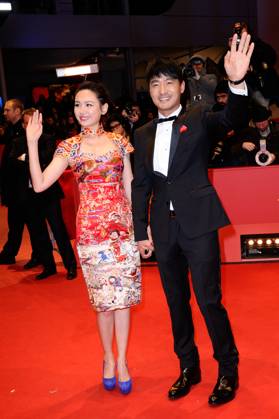 64th Berlinale Closing Ceremony Cheng Li Sha an Guo Xiaodong attending ...