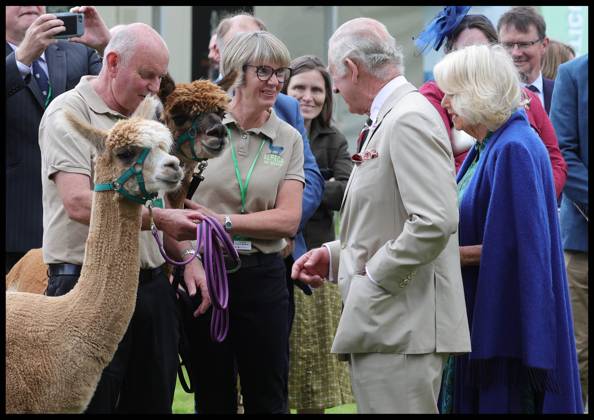 Brecon, United Kingdom. The King and Queen visit Brecon in Wales.Their ...