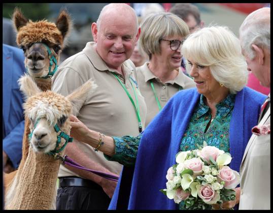 Brecon, United Kingdom. The King and Queen visit Brecon in Wales.Their ...