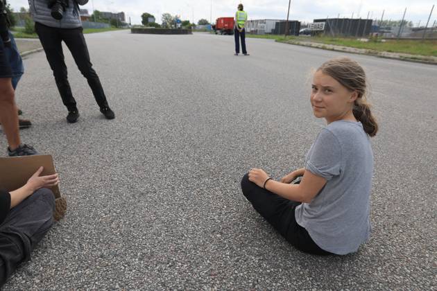 MALMÖ 20230724 Climate activist Greta Thunberg takes part in a new ...