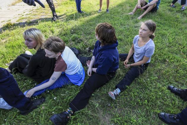 MALMÖ 20230724 Climate activist Greta Thunberg takes part in a new ...