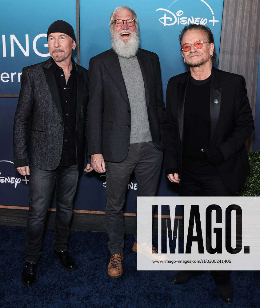 Bono The Edge A Sort of Homecoming With Dave Letterman Premiere - LA ...