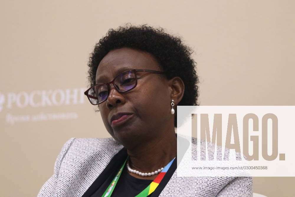 Saint Petersburg, Russia: Jane Ruth Aceng, Minister of Health of the ...