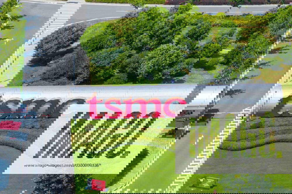 TSMC Factory in Nanjing, China Aerial photo shows the factory of Taiwan ...