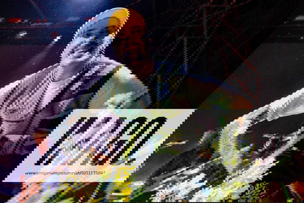 The Bielefeld rapper CASPER at the live performance on the main stage ...