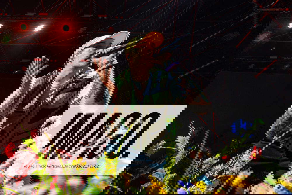 The Bielefeld rapper CASPER at the live performance on the main stage ...