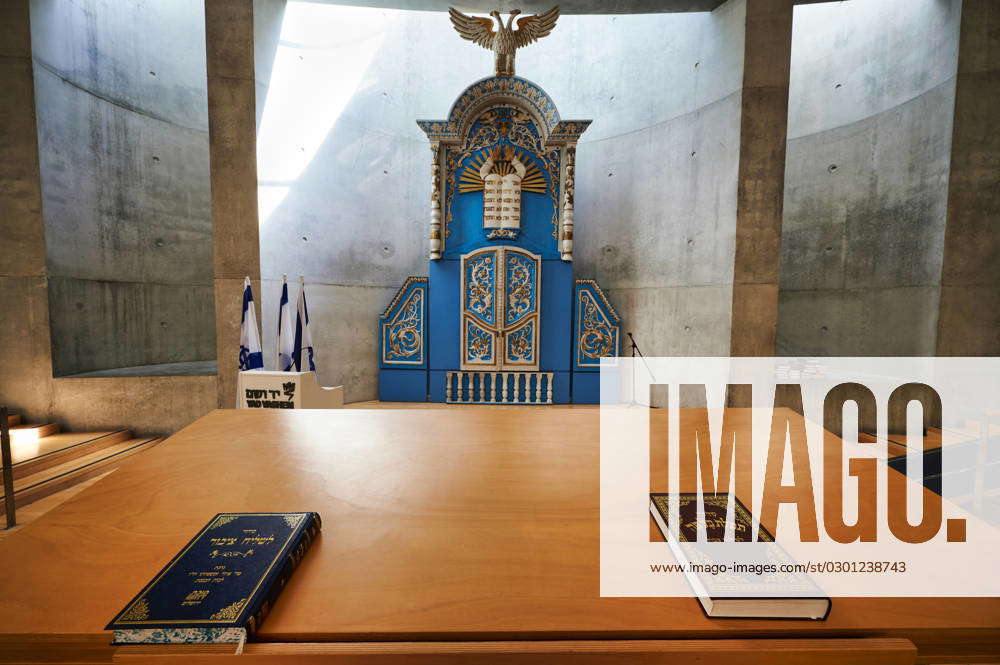 Jerusalem Israel. The synagogue inside Yad Vashem. Memorial to the ...