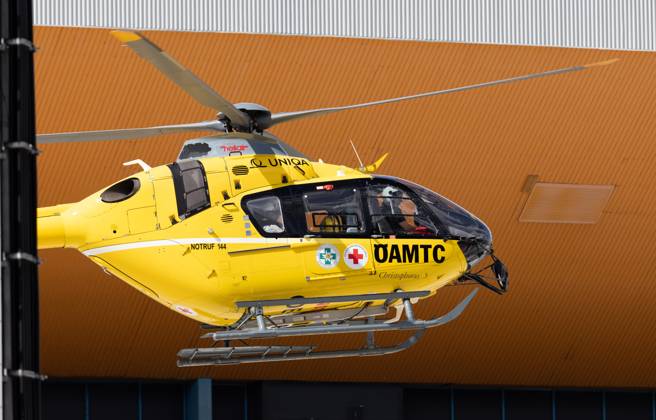 Olympiaworld, Innsbruck, Tyrol, Austria picture ÖAMTC rescue helicopter ...
