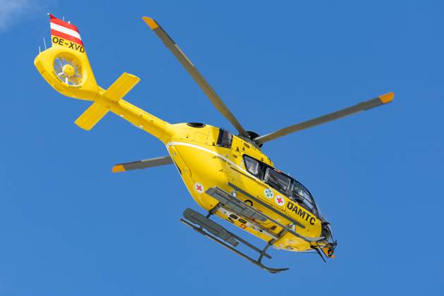 Olympiaworld, Innsbruck, Tyrol, Austria picture ÖAMTC rescue helicopter ...