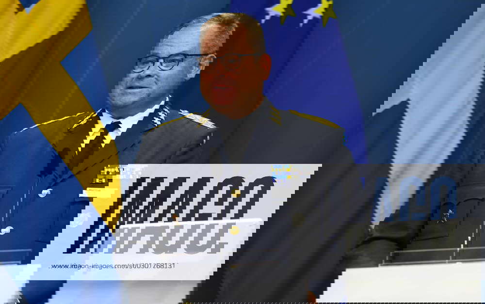 STOCKHOLM 20230815 Chief of the Defence Staff, Lieutenant General ...