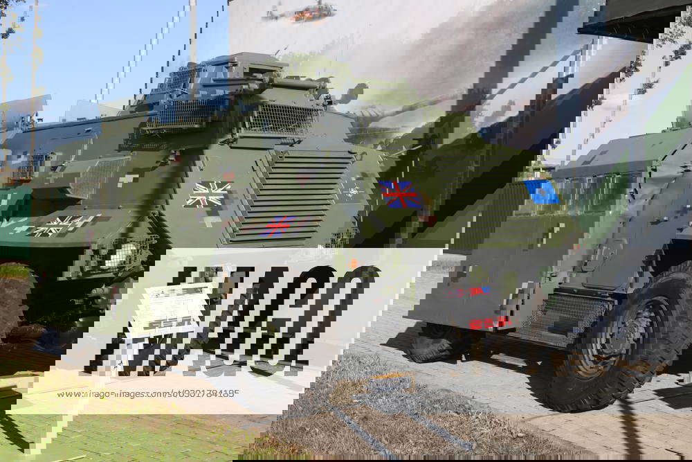 Russia. Moscow oblast. AT105 SAXON armored car at the exhibition of ...