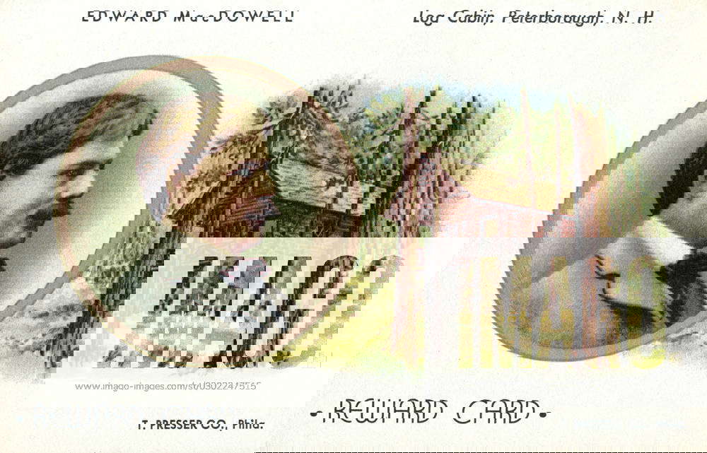 Edward A. MacDowell, American Composer and Pianist, head and shoulders ...