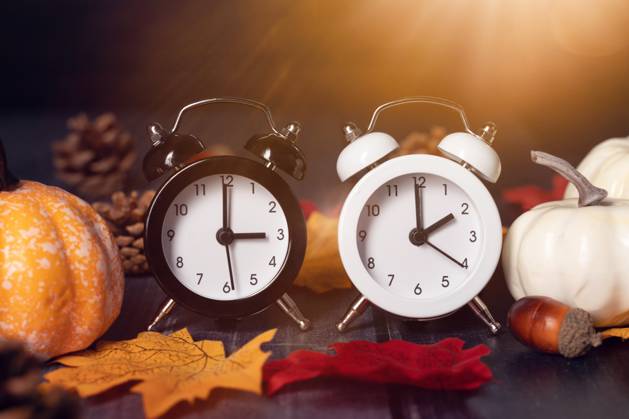 Bavaria, Germany - 19 August 2023: Symbol image time change. Alarm ...