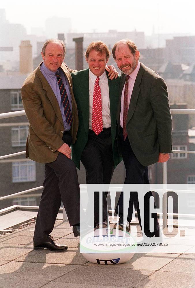 From Left to Right:- CHRIS REA. Rugby Commentator. ALASTAIR HIGNELL. TV ...