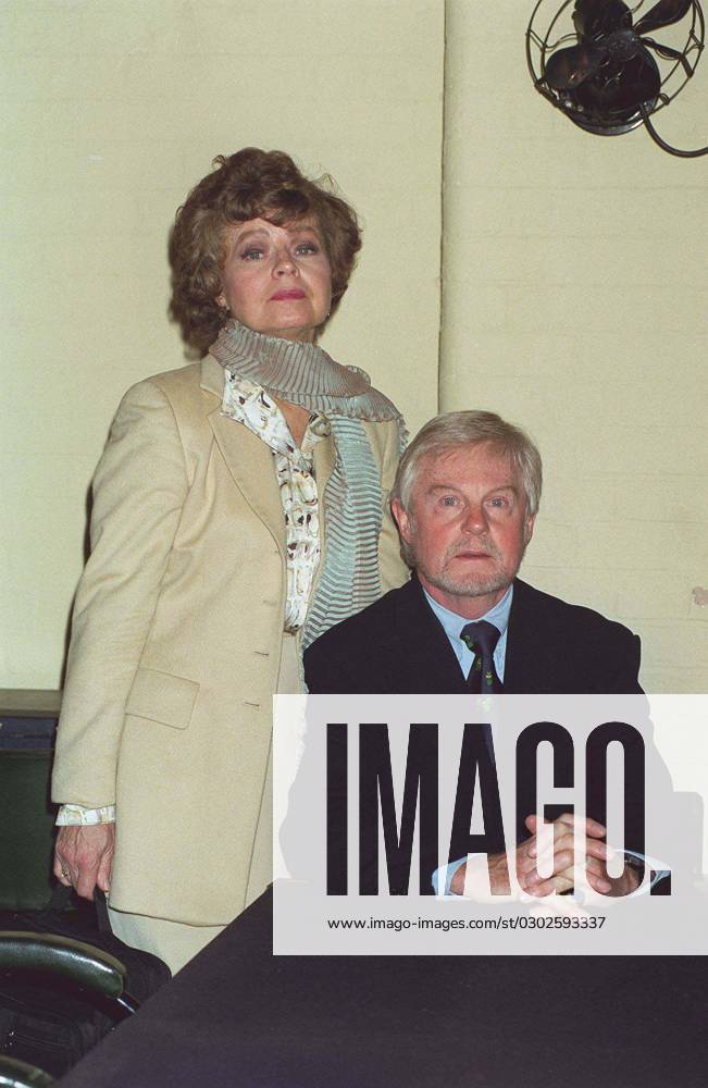 Left: PRUNELLA SCALES British Actress and Right: Sir DEREK JACOBI ...
