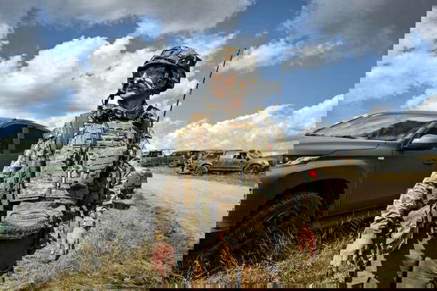 Platoon training of 3rd Assault Brigade UKRAINE - A serviceman of the 3rd Separate Assault Brigade