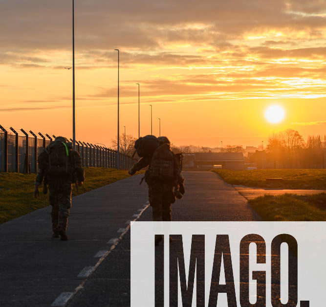 U.S. Army Sgt. Joseph Voss (left) and Pfc. Shamar Cerant lead the ruck ...
