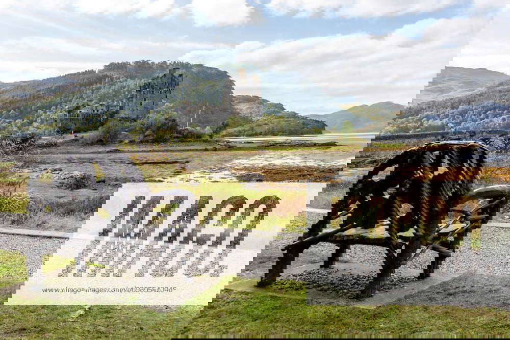 Eilean Donan Castle is a lowland castle in Loch Duich near Dornie in ...