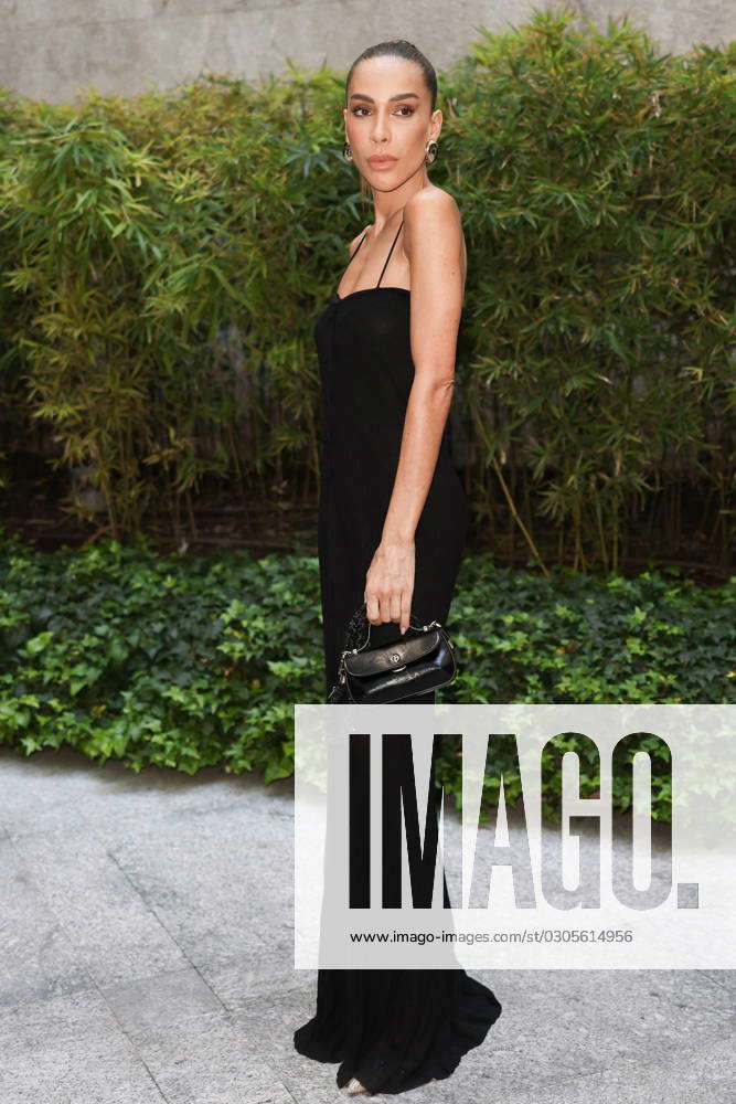 MFW - Armani Photocall Ines Rau poses at photocall before Armani ...