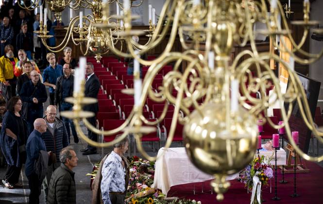 AMSTERDAM - The public says goodbye to Erwin Olaf in the Westerkerk ...