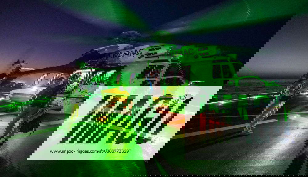 NASAs SpaceX Crew-5 Splashdown. Support teams arrive via helicopter to ...