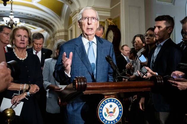 Senate Caucus Leadership Press Conferences in Washington - 23 Jan 2024 ...