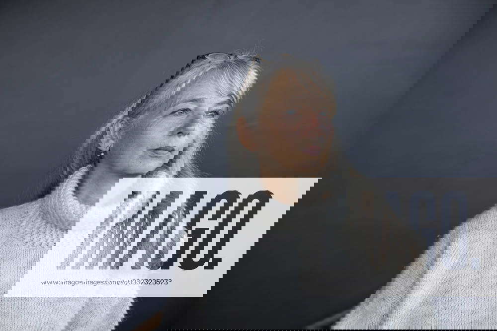 Petrine Agger photographed in connection with DR holding a press ...