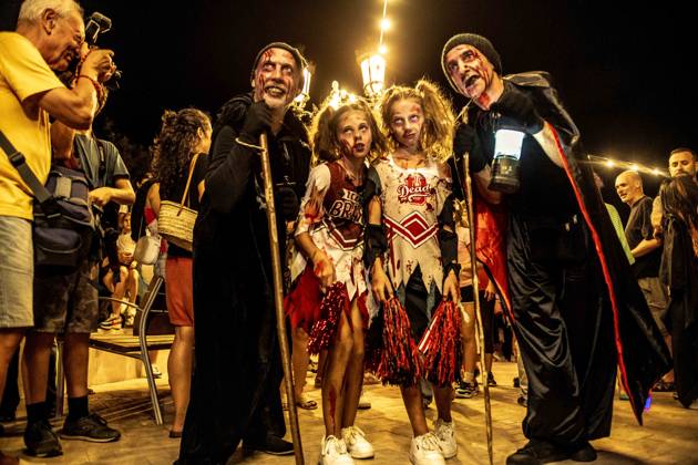 Sitges, Catalonia, Spain: Creepy zombies invade the streets of Sitges ...