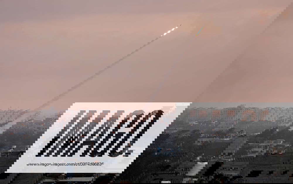 October 7, 2023, Gaza, Palestine: Rockets fired by Palestinian armed ...