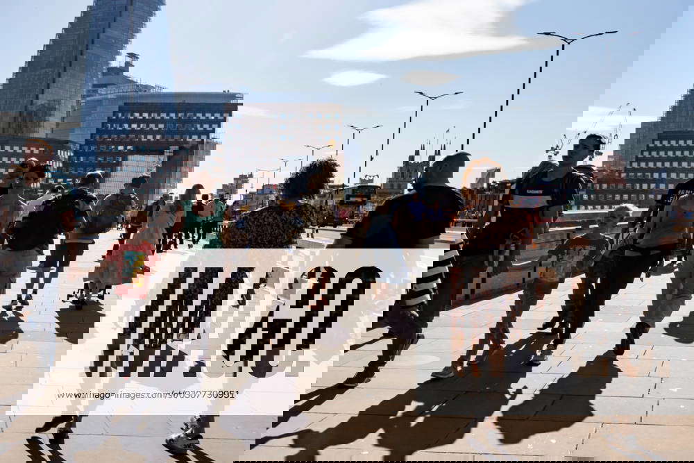 Daily Life in London, UK - 10 Oct 2023 Londoners walk on a sunny day on ...