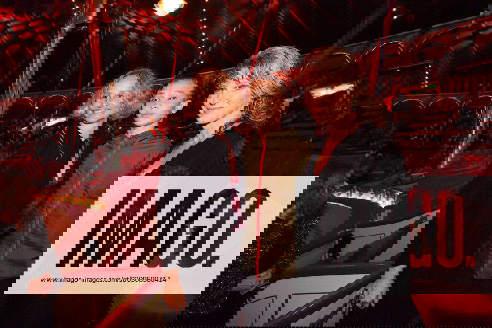 Lara Joy Koerner with her son Neo and Eva Maria Grein von Friedl at the ...