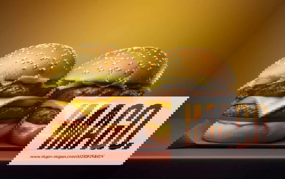 Freshly prepared burgers packed in boxes, perfectly sealed for delivery ...