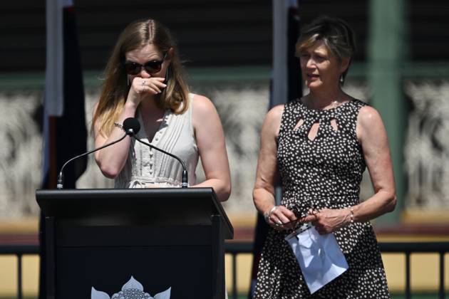 HUNTER VALLEY BUS TRAGEDY MEMORIAL, Georgia Poole and Tobi Craig of bus ...