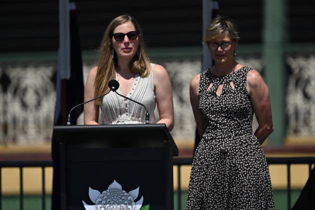 HUNTER VALLEY BUS TRAGEDY MEMORIAL, Georgia Poole and Tobi Craig of bus ...