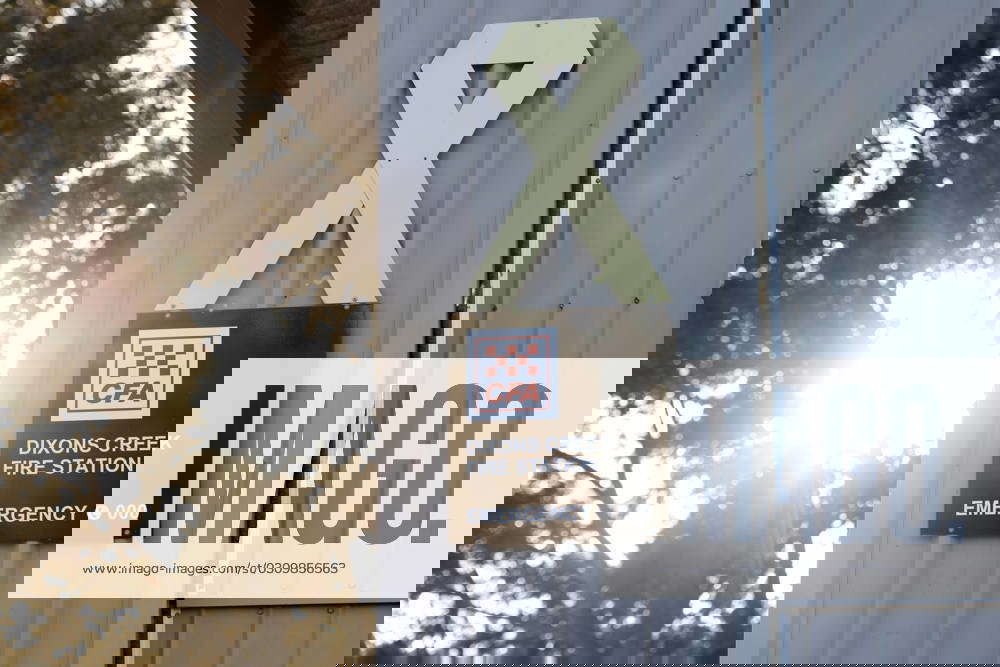 VICTORIA CFA STOCK, A CFA sign is seen at Dixons Creek fire station ...