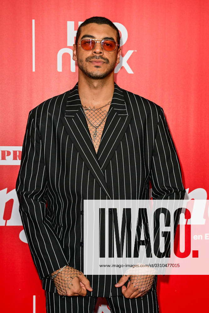 Colombian singer Manuel Medrano poses on the red carpet of the first ...