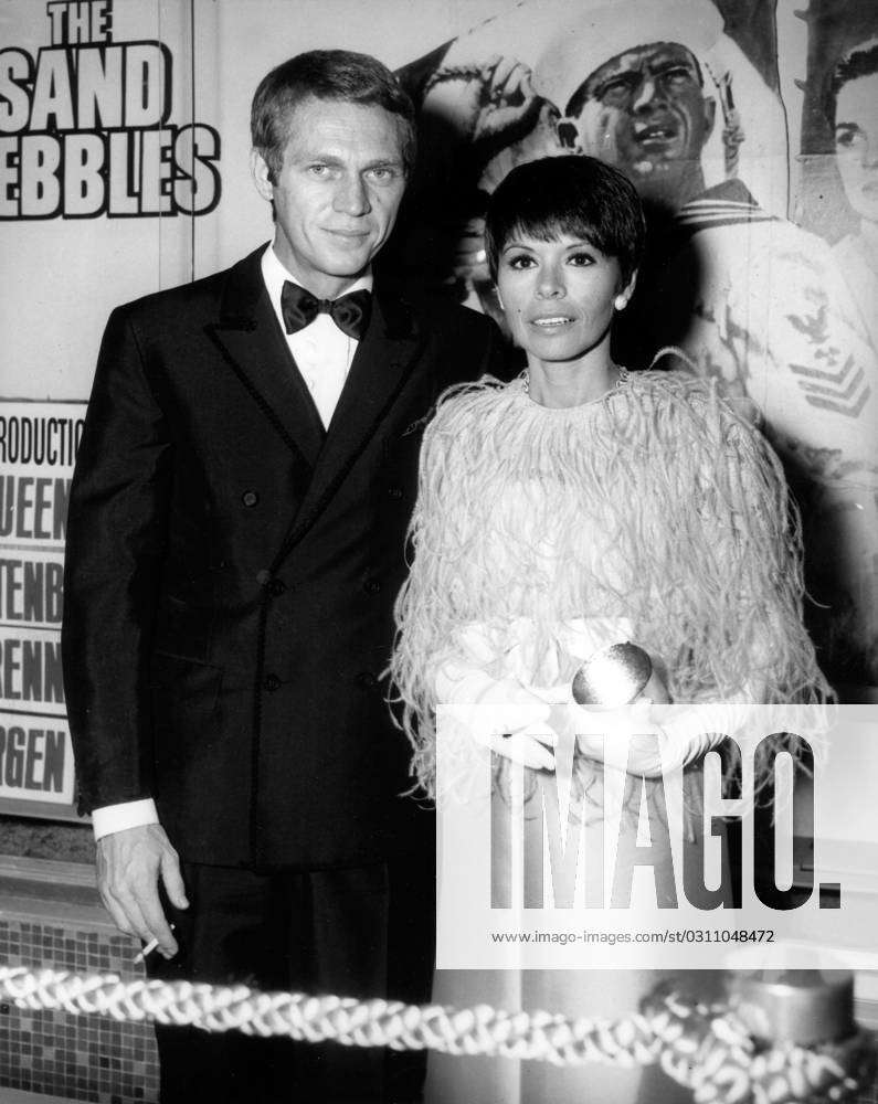 Movies - Premiere of The Sand Pebbles Actor Steve McQueen with his wife ...