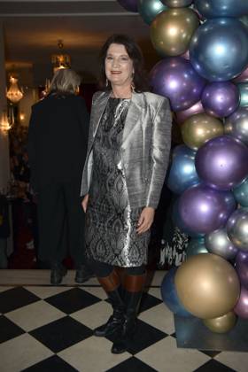 STOCKHOLM 20221108 Former foreign minister Ann Linde with film producer ...