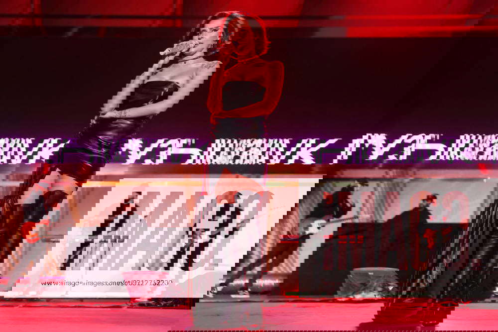 RUSSIA, MOSCOW - : Artist Sevil Veliyeva aka Seville performs during a ...