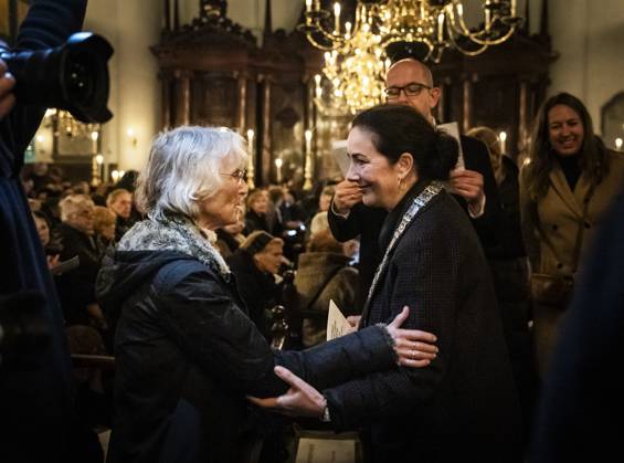 AMSTERDAM Mayor Femke Halsema during the celebration of the 100th ...