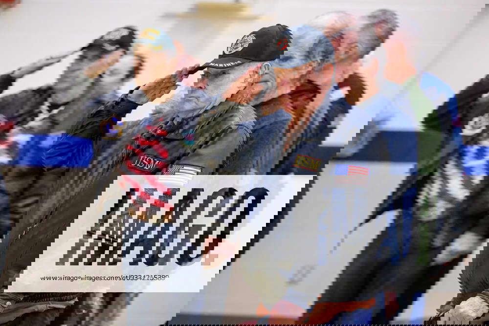 November 11, 2023, Roswell, Georgia, United States: Veterans salute ...