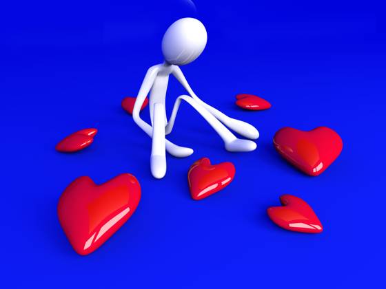 3D rendered Illustration. Being lovesick., 15082364, 3d, cartoon ...